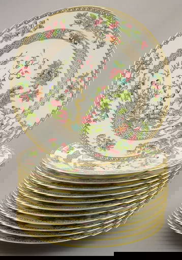 12 Spode Copelands China "india Tree" 8 7/8" Side Plates.