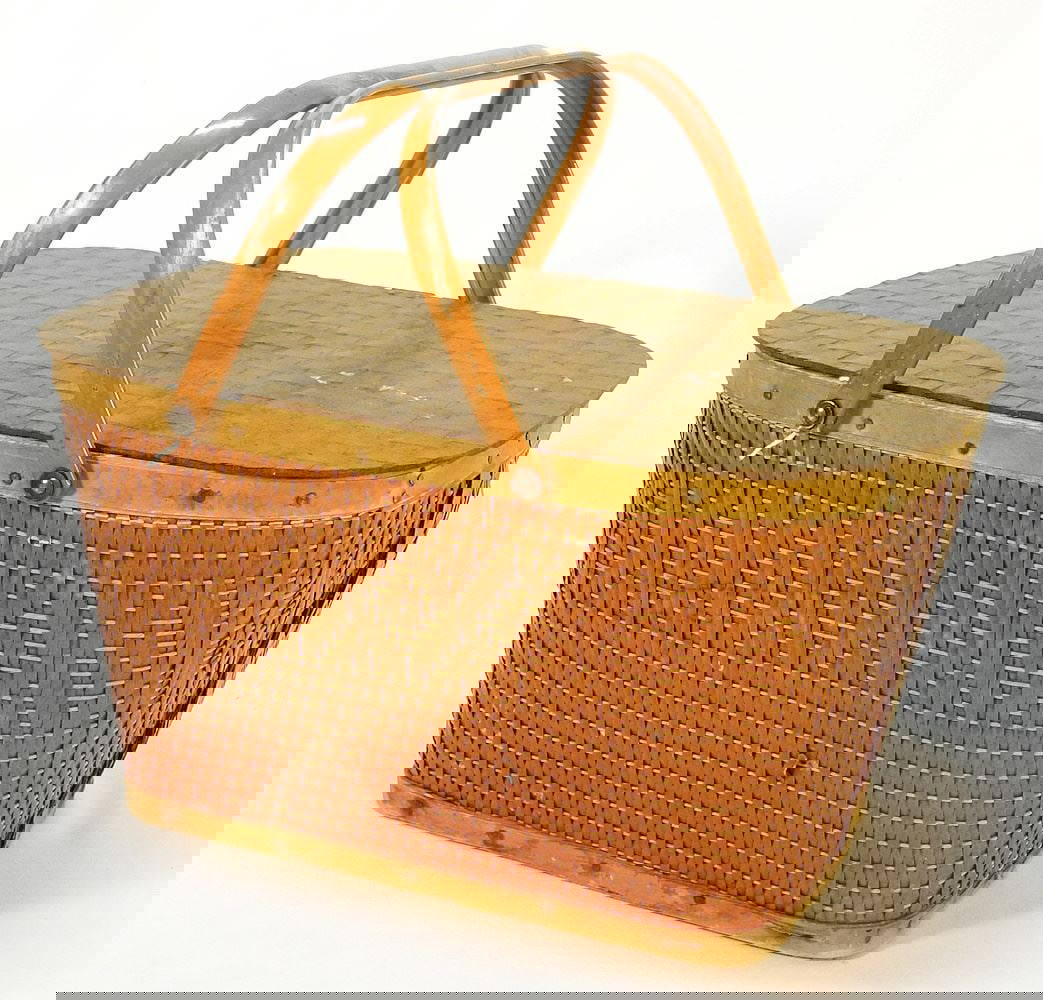 "red Man Quality Baskets" Picnic Basket, 18 1/4"w. - Nov 07, 2023 ...