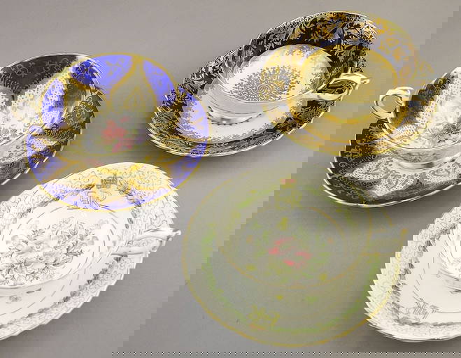 3 Paragon Tea Cups & Saucers.