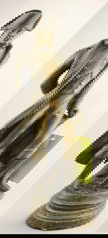 Spelter Sculpture Of Napolean Signed Dors?, 17 3/4"h. Auction