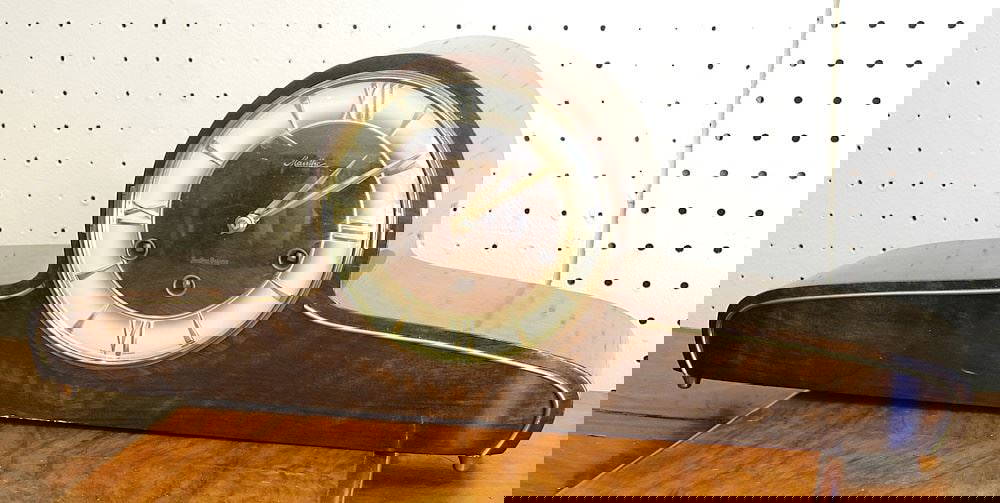 Mauthe Floating Balance Mantle Clock, 20 3/4"w.