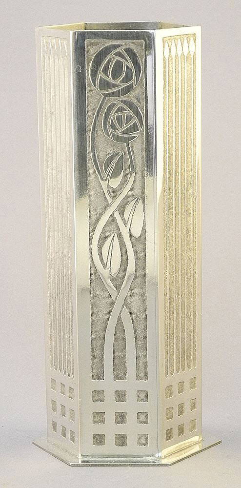 Charles Rennie Mackintosh Collection Pewter Art Deco Bud Vase By Otark ...