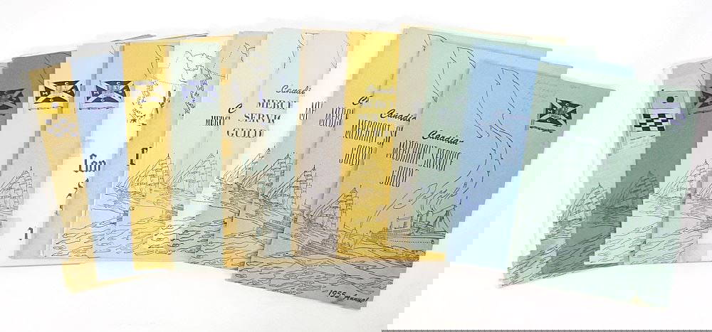 Collection Of C. 1940's/50's Canadian Merchant Service Guild Annuals.