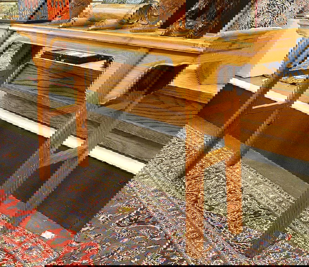 Altar Style Table, 61"w. Auction