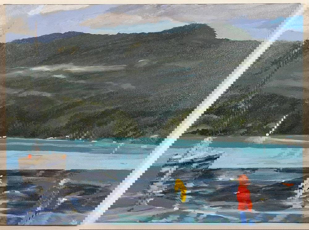 Oil On Canvas By Glenn Howarth, 18" X 24", "b Bay 6". Auction