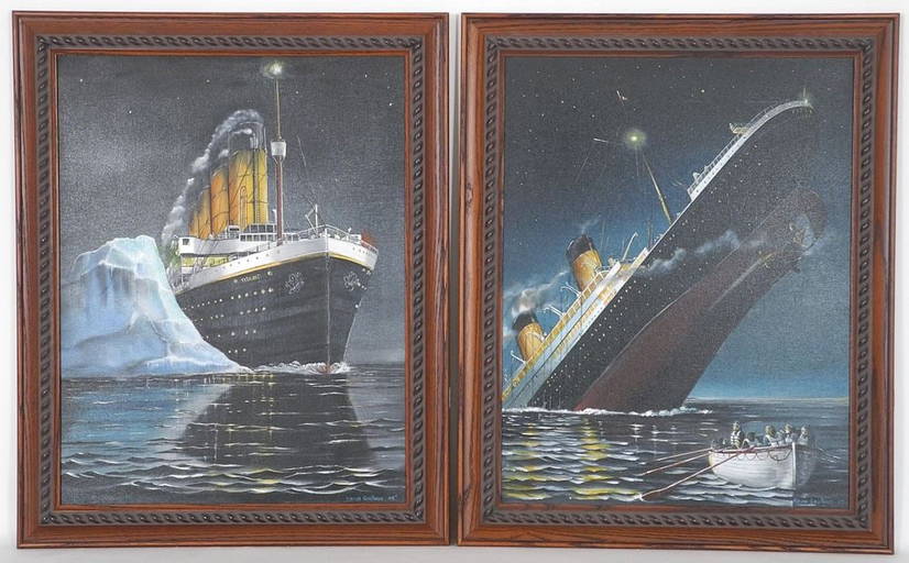 Two Oil On Canvas Signed Brian Gauthier'05/07, 17 1/2" X 13 3/8", "the ...