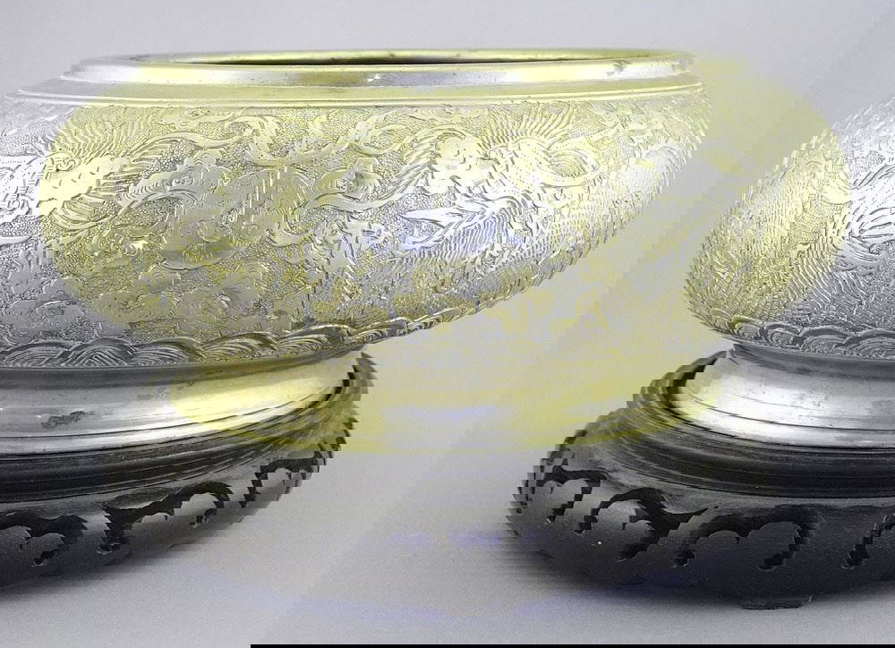 Chinese Cast Bronze "dragons" Censer With Xuande Mark, 4 3/8 X 10 3/8 ...