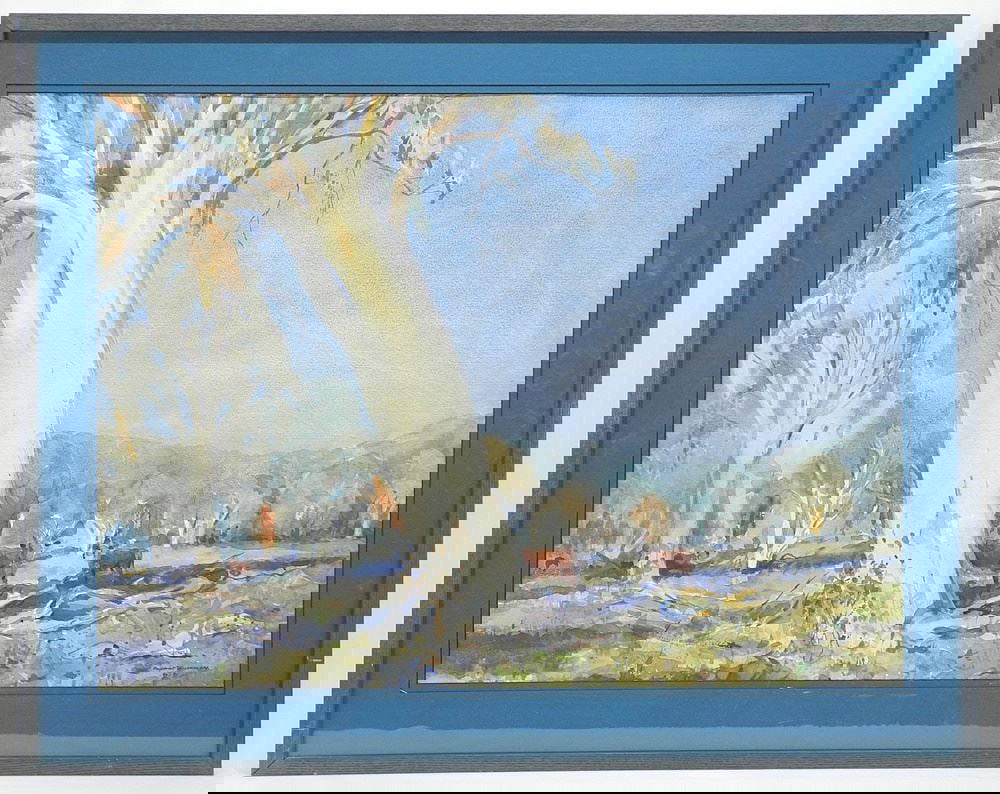 Watercolour Signed (william) Rupert Richardson 90-91, 21 1/2 X 29 ...