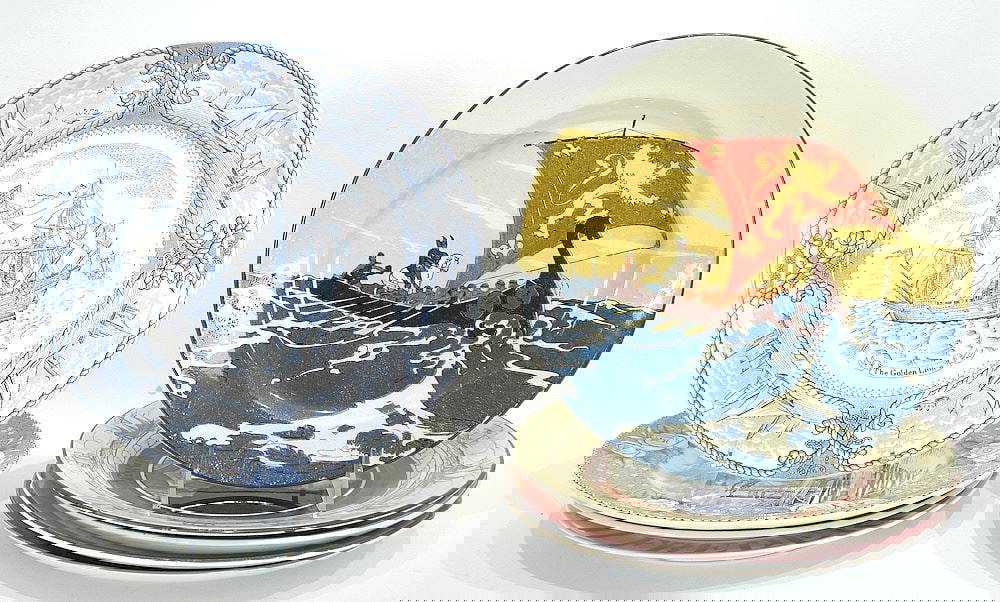 Collection Of Nautical/marine Subject Plates: Doulton/b&g/gray's ...