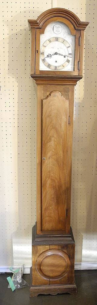 Mahogany Grand Mother Clock, 67 3/4" (as Found). Auction