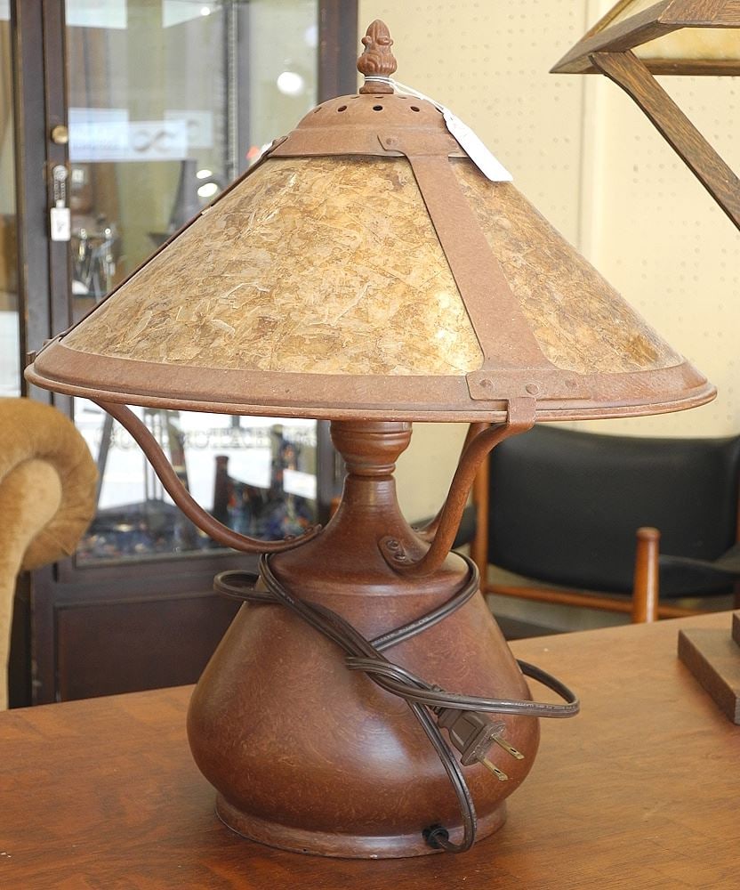 Reproduction Van Erp-style Table Lamp, 16"h. - Jul 15, 2025 | Lunds ...