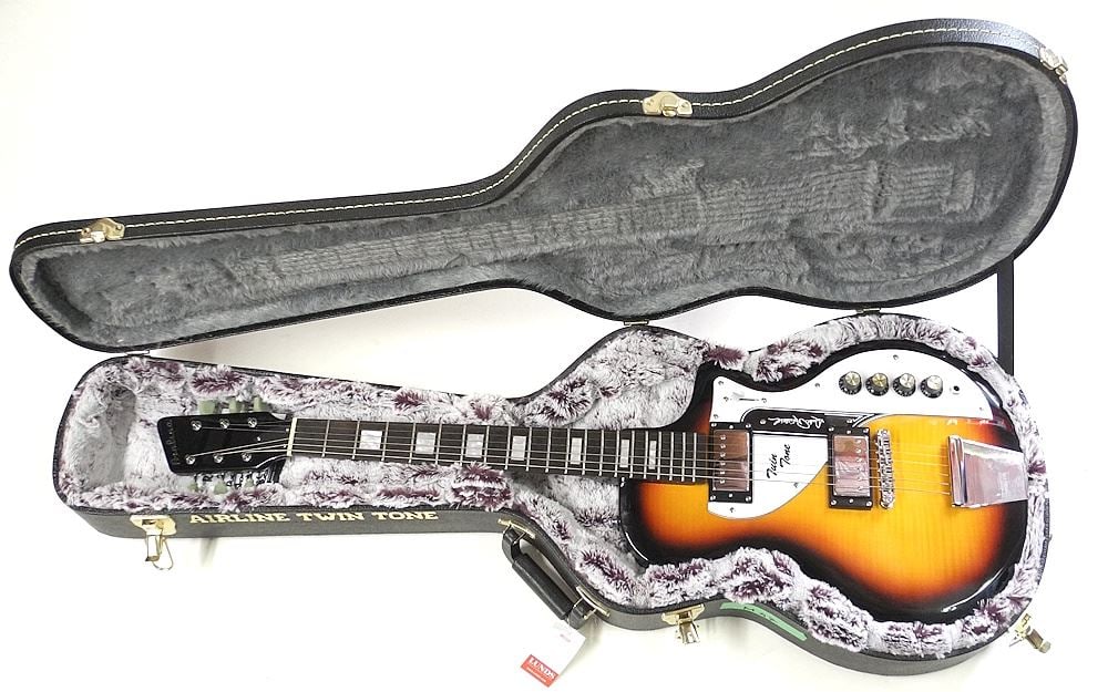 Airline Twin Tone Electric Guitar "the Duke" 2006044 With Hard Case ...