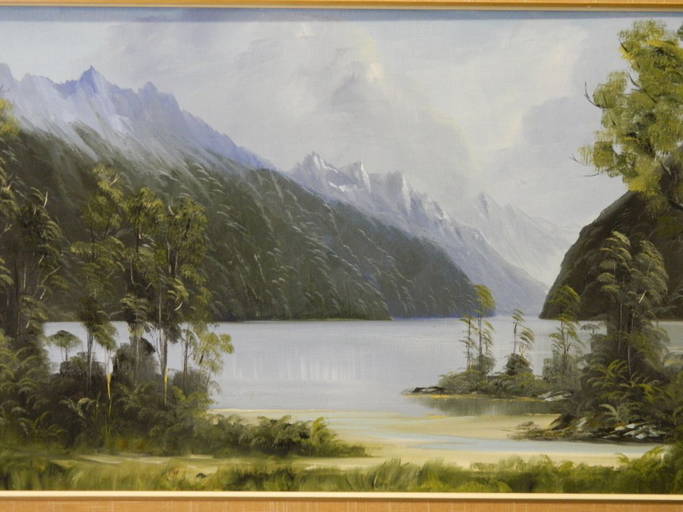 Don Parlane, Oil On Canvas Board, 'lake Mana Pouri,