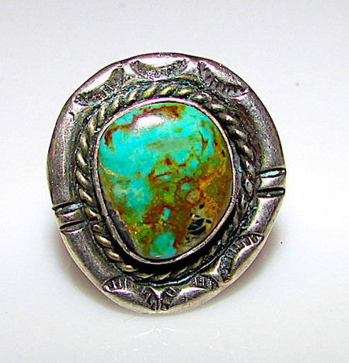 Vintage Old Pawn Native American Navajo Sterling Silver