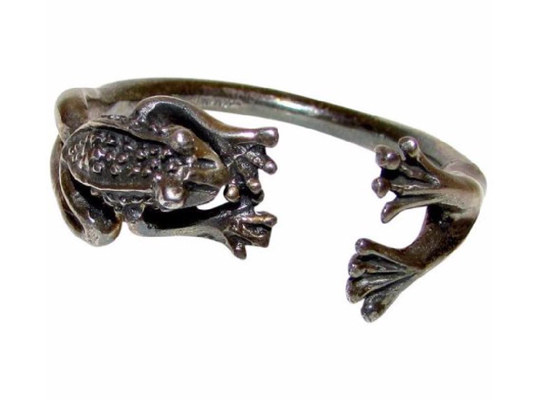TAXCO 925 Mexican Sterling Silver Figural Frog Napkin