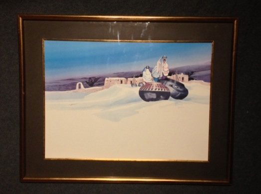 Signed Michael Atkinson Watercolor Print