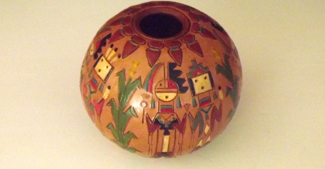 Navajo Yei Pottery By Ken And Irene White.