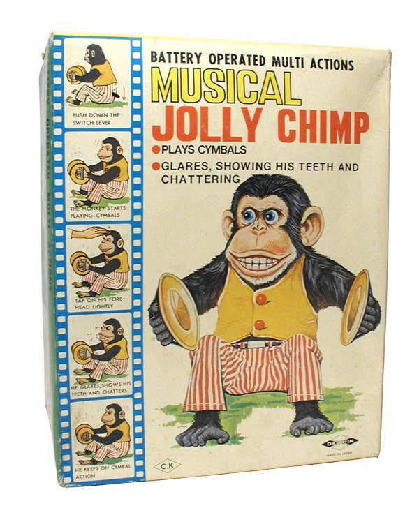 908: Musical Jolly Chimp in O/B.