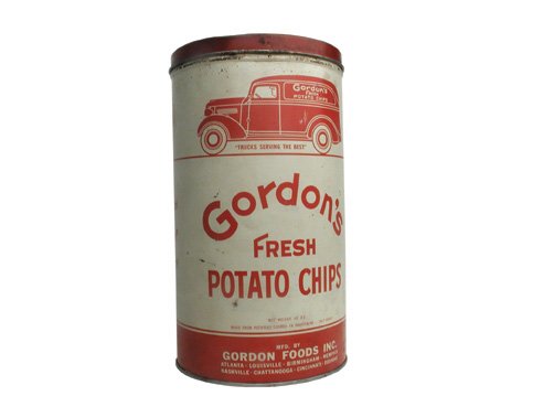 64: Gordon's Potato Chip Tin