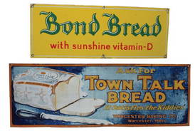 1938 Town Talk Bread Tin Sign. - Aug 22, 2014 | Dan Morphy Auctions in PA
