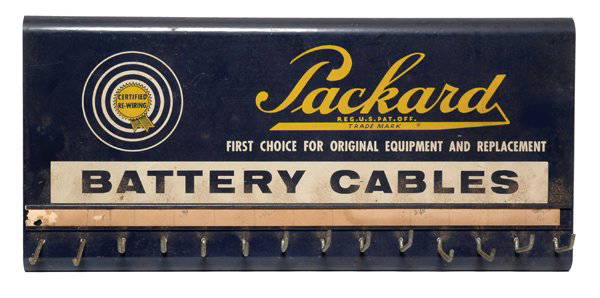 Packard Battery Cable Display Rack.