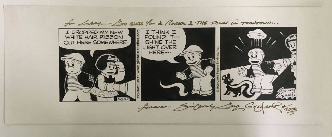 Nancy Comic Strip Signed By Guy Gilchrist