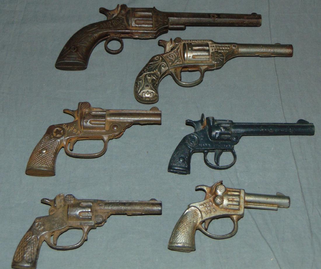 (6) Cast Iron Single Shot Cap Guns