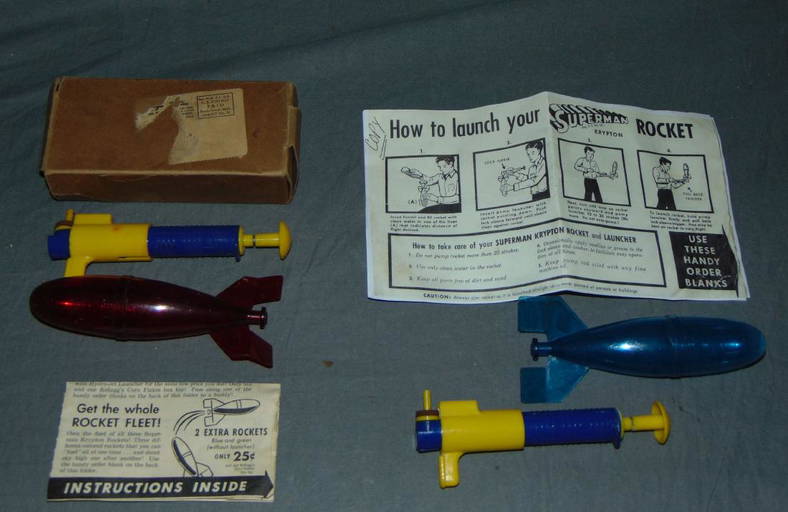 1950's Kellogg's Superman Krypton Rocket Premiums