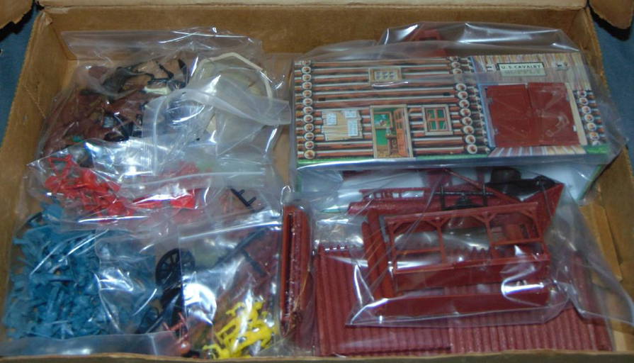 Boxed Marx Fort Apache Playset