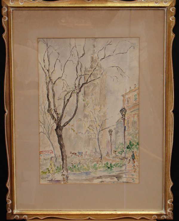 1286: WATERCOLOR BY GEORGE JACOBS