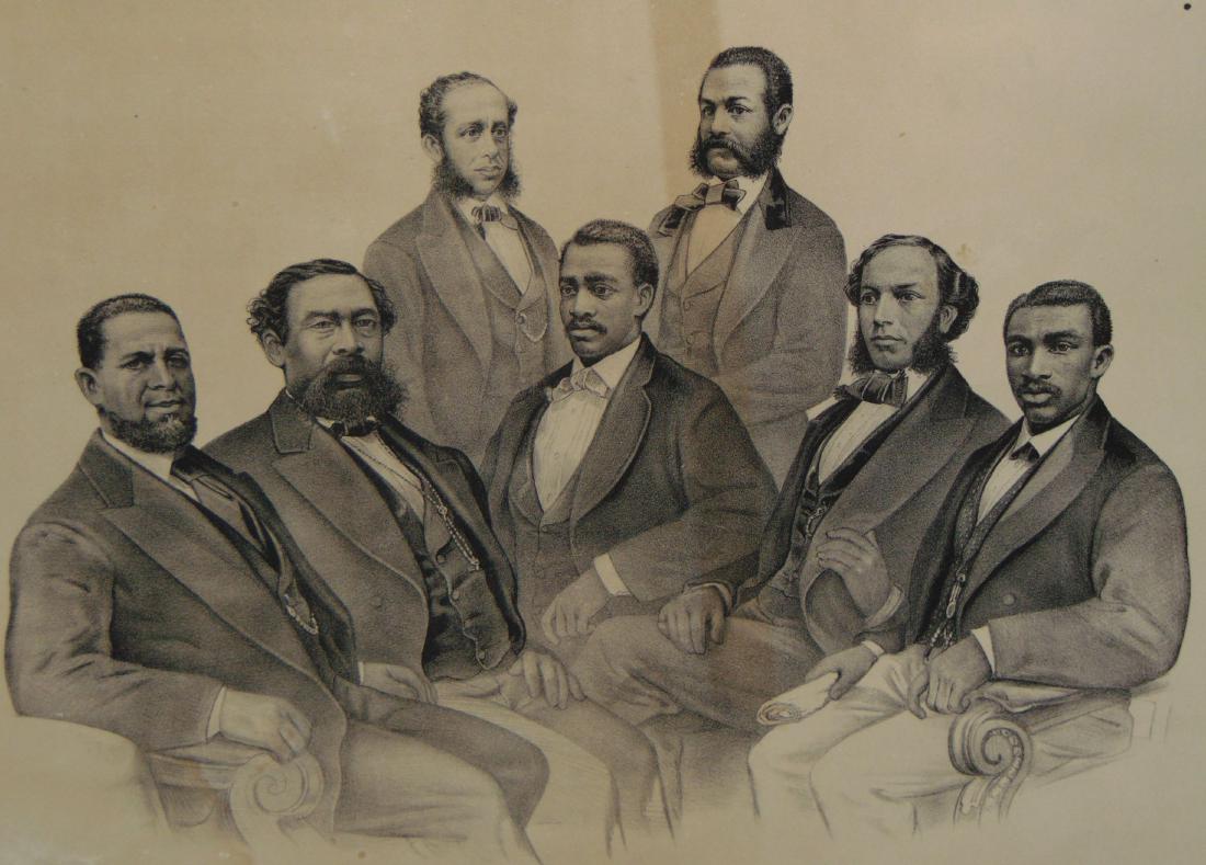 Scarce, Currier & Ives First Colored Senators