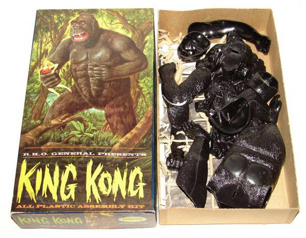 1964 Aurora King Kong Model Kit W/orig Box