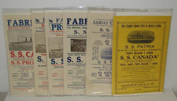 Lot Of 6 Fabre Line Broadside Posters