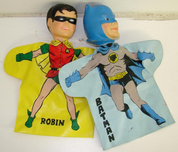 Batman And Robin Hand Puppets