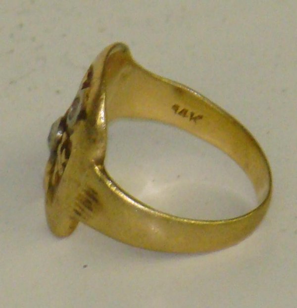 3395: AL CAPONE 14K DIAMOND MONOGRAM "AC" RING - Feb 23, 2008 | Weiss ...
