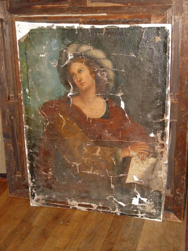 Giovanni Battista Salvi. Signed Oil On Canvas