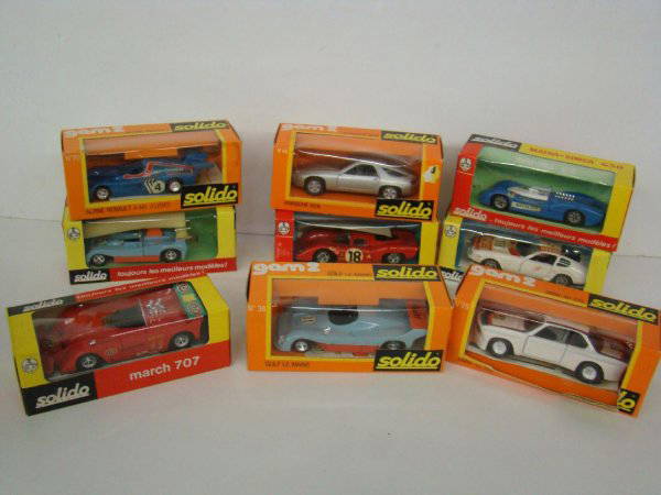 Solido. Lot Of Nine Boxed Cars.