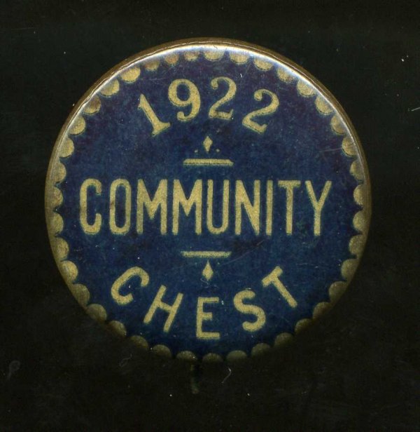 1922 Community Chest Celluloid Pinback