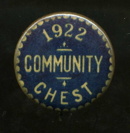1922 Community Chest Celluloid Pinback