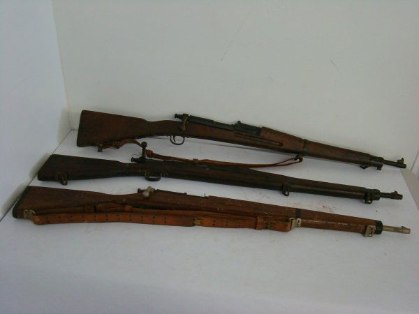 4131: LOT OF THREE U.S. DUMMY TRAINING RIFLES