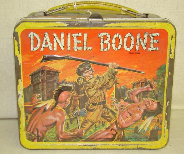 1115: 1955 DANIEL BOONE LUNCHBOX & THERMOS