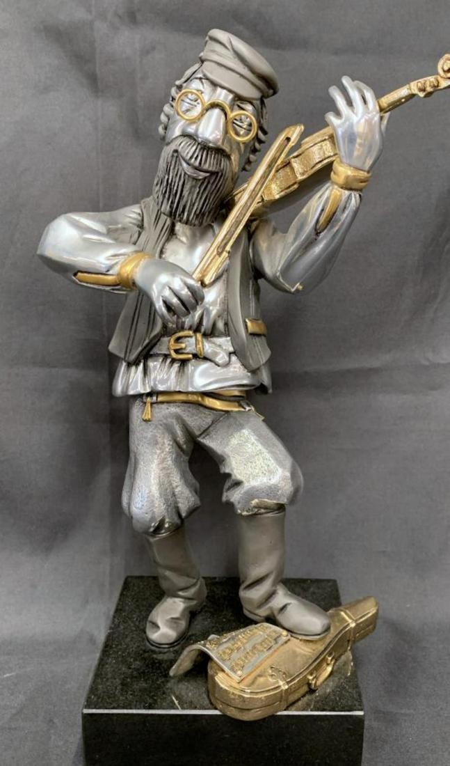 Frank Meisler, "hasidic Fiddler" Sculpture