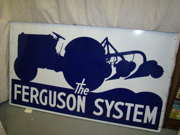 4400: Ferguson System Porcelain Sign.