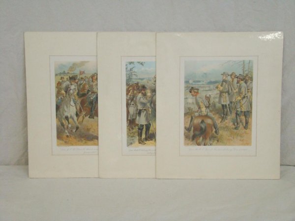 150: Lot of 3 Civil War Confederate Prints