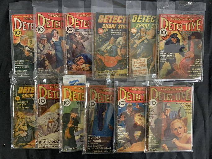 (12) Detective Pulps.