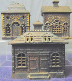 2 Large Cast Iron Building Still Banks