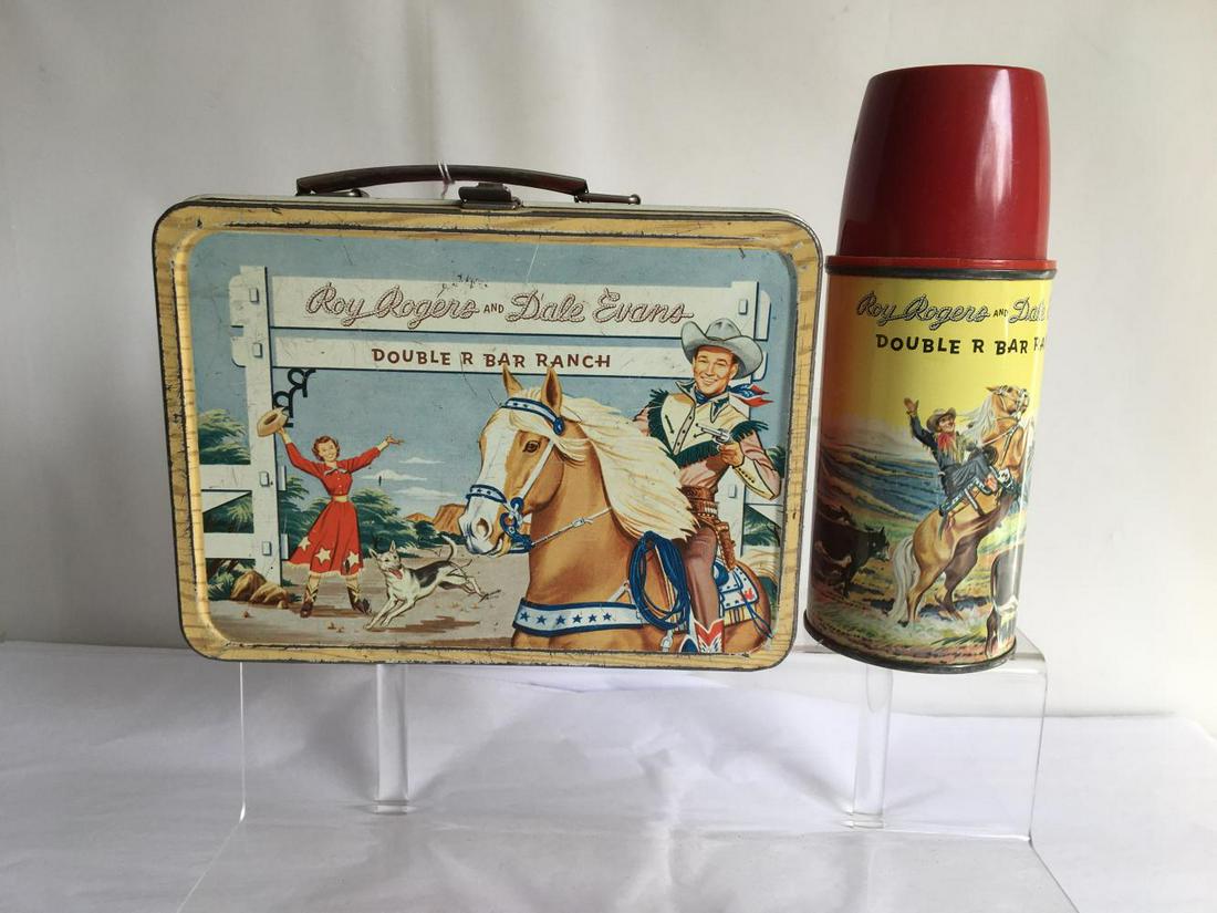 Roy Rogers Lunch Box And Thermos.