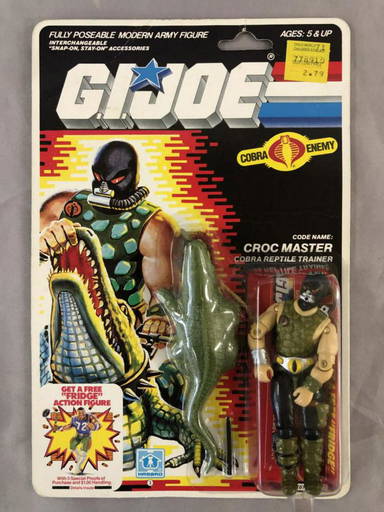 1987 Moc Gi Joe Croc Master Action Figure, 34 Back