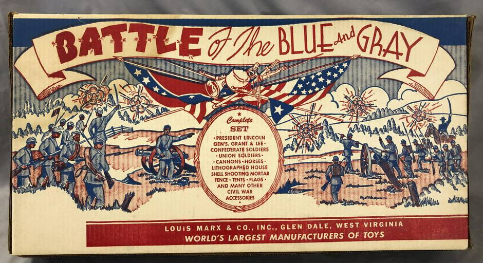 Sealed Marx 4658 Battle Of The Blue & Gray Playset