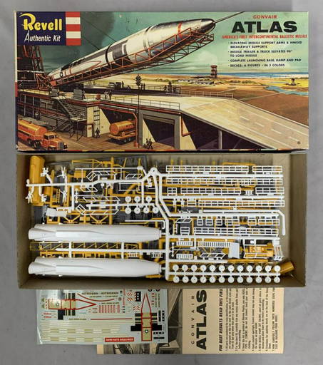 1958 Revell Convair Atlas Missile Model Kit - Aug 11, 2021 | Weiss ...